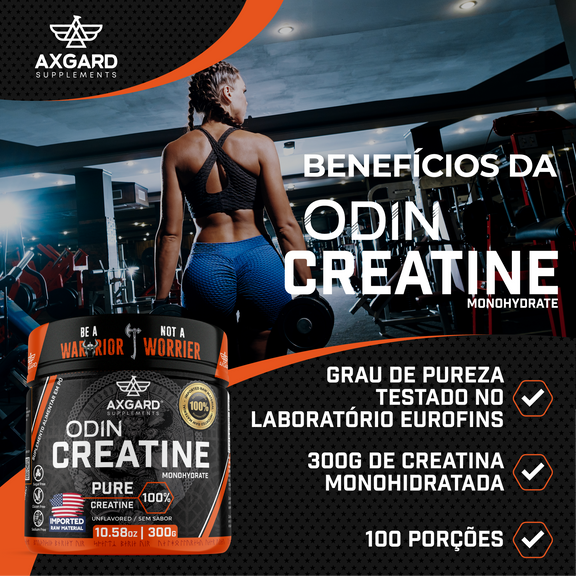 Odin Creatine, Creatina Pura 300g – Axgard Suplementos